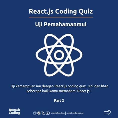 Rumah Coding On Linkedin Codingquiz React React Quizreact Reactquiz