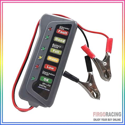 Jual Alat Tester Baterai Tester Aki Digital Alternator Mobil V Led Shopee Indonesia
