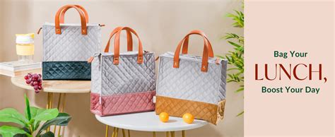 Nestasia Lunch Bag For Women Office Use Stylish Velvet Quilted Tiffin