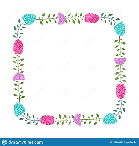 Hydrangea Floral Border Black And White Royalty Free Illustration 5579787