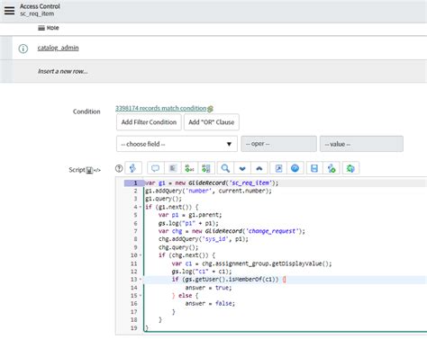 Acl To Allow Assignment Group User To Add Request Servicenow Community