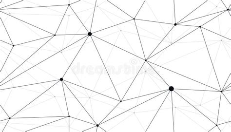 Monochrome Endless Vector Texture With Geometric Figures Motif Stock Vector Illustration Of