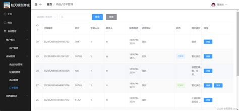 基于springboot vue前后端分离的商城管理系统（java毕业设计）