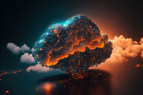 Cloud Computing Technology Concept AI Generated Stock Illustration Illustration Of Digital