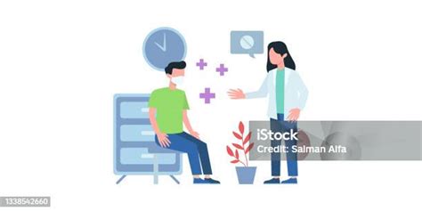 예방 접종 플랫 소아과 의사 백신 젊은 의사 아픈 아이를 건강 검진 항 독감 주사 성인 및 어린이 벡터 세트 일러스트 백신 검진