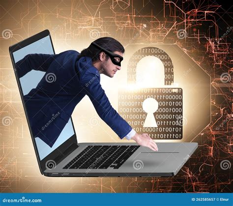 Hacker Man Trying To Steal Personal Data Stock Image Image Of Cyber Anonymous 262585657