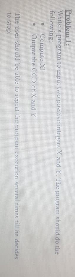 solved problem l write a program to input two positive