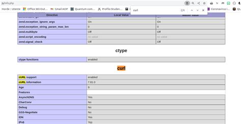 Problema Con Luso Della Libreria Curl Con Php Betaingegneriait
