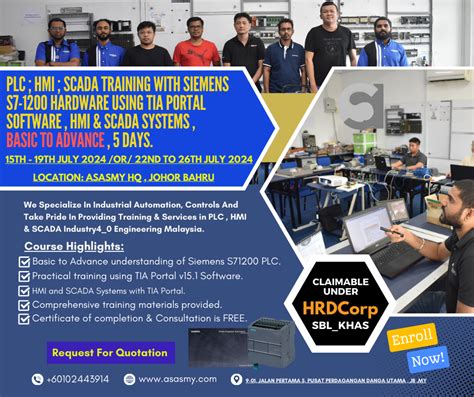 upcoming plc hmi scada training with siemens s7 1200 hardware plc