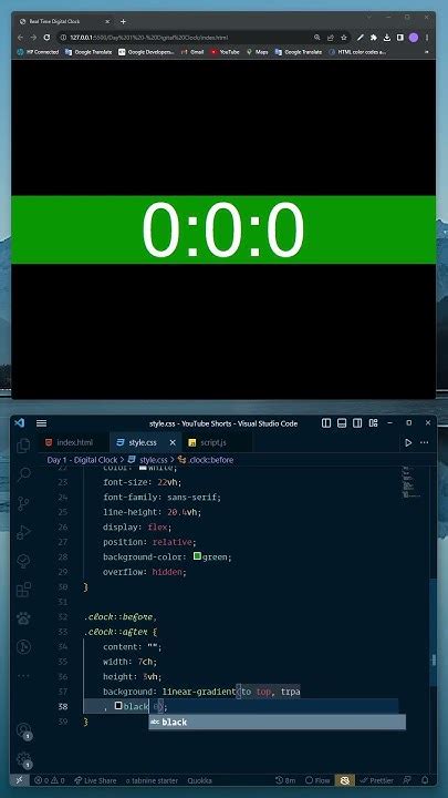 Build A Real Time Digital Clock With Html Css And Javascript Source Code ⌚👨🏻‍💻 Youtube