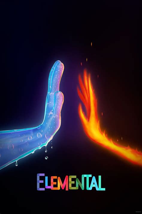 Elemental 2023 The Poster Database TPDb