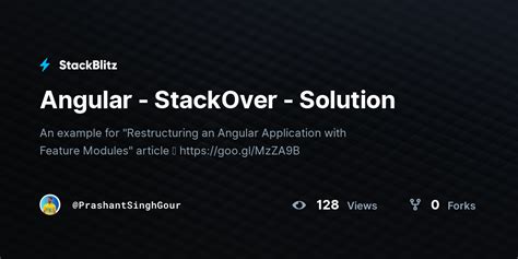 Angular Stackover Solution Stackblitz