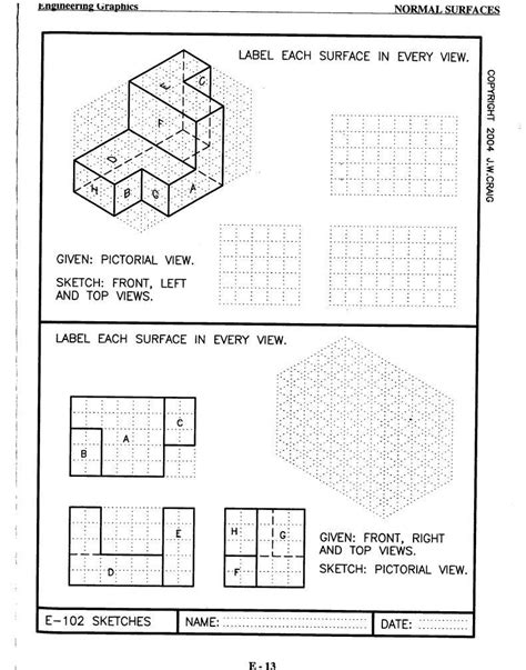 Solved NORMAL SURFACES LABEL EACH SURFACE IN EVERY VIEW Chegg