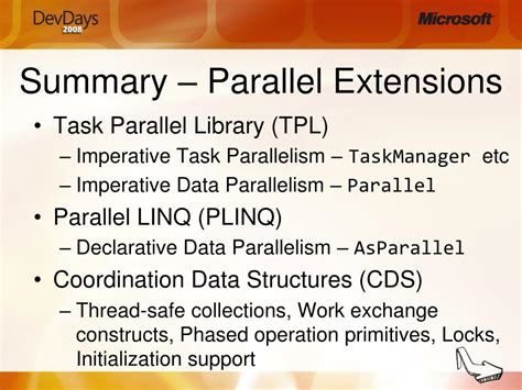 Ppt Parallel Extensions To The Net Framework Powerpoint Presentation
