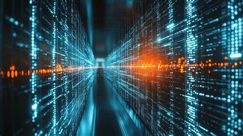 An Abstract Representation Of Data Flow And Digital Technology Symbolizing Connection