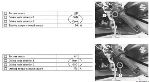 Suzuki Gsx R 1000 Service Manual Drive Mode Selector Inspection