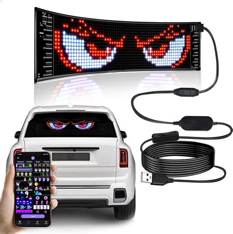 Amazon Timelux Smart LED Sign Car Sign By Bluetooth APP Flexible LED Matrix Panel