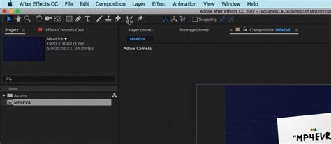 How To Save An MP In After Effects