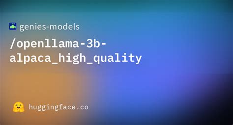 Genies Models Openllama B Alpaca High Quality At Main