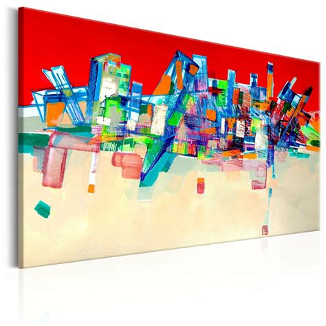 Tableau Architecture Abstraite 120 X 80 Cm Leroy Merlin