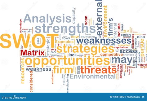 Swot Analysis Background Concept Stock Illustration Illustration Of Definition Cost 12761685