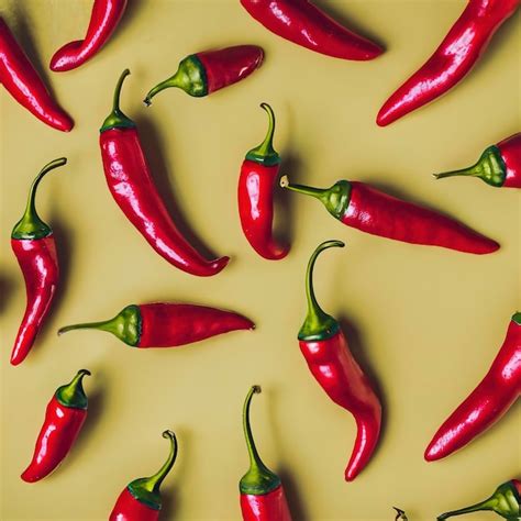 Premium Photo Chilli Pattern With A Pastel Background Pattern Background Design