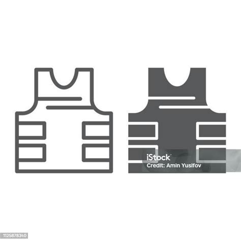 총알 증거 조끼 라인과 문자 모양 아이콘 보안 및 유니폼 갑옷 자 켓 서명 벡터 그래픽 흰색 바탕에 선형 패턴 방탄 조끼에 대한 스톡 벡터 아트 및 기타 이미지 Istock