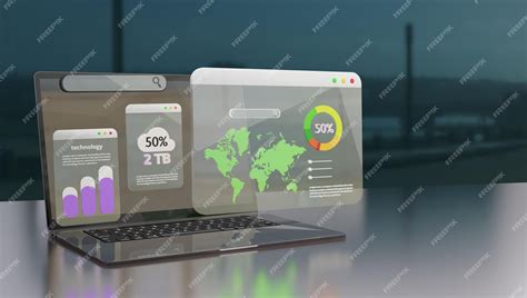 Kpi 및 M을 통한 데이터 분석 및 관리 시스템을 위해 컴퓨터 및 대시보드를 사용하는 비즈니스 분석가 프리미엄 사진