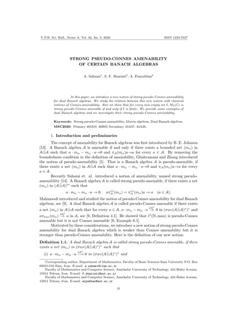 Pdf Strong Pseudo Connes Amenability Of Certain Banach Algebras