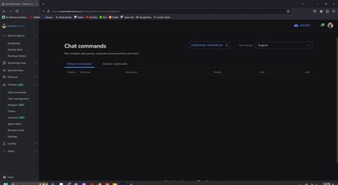 Stream Elements Chatbot Has No Commands Rtwitch