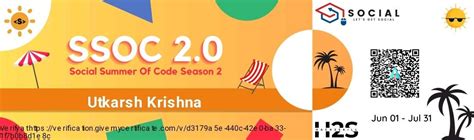 utkarsh krishna on linkedin ssoc opensource contributor ssoc opportunity grateful