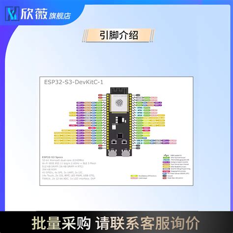 Esp32 S3 Devkitc 1开发板wroom 1 N16r8模组esp32 C3 Wifi 蓝牙