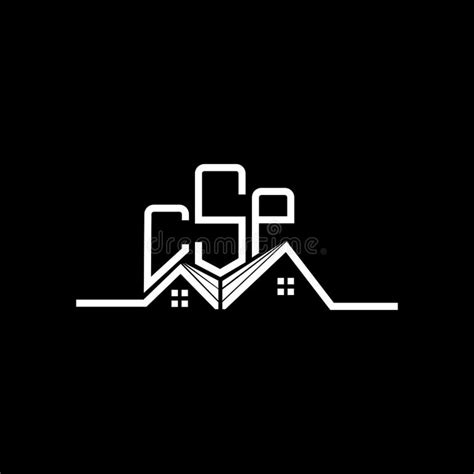 Csp Real State Logo Design Csp Simple And Modern Logo Csp Stock Vector Illustration Of Real