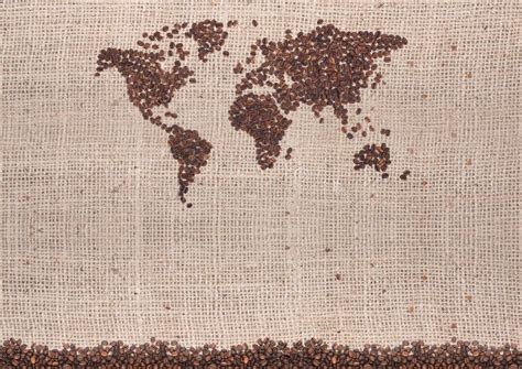 Coffee Map Stock Image Image Of Coffee Cartography 14352887
