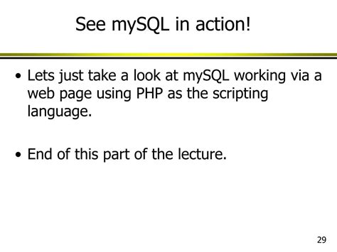 Ppt Introduction To Internet Databases Mysql Database System Powerpoint Presentation Id1147418