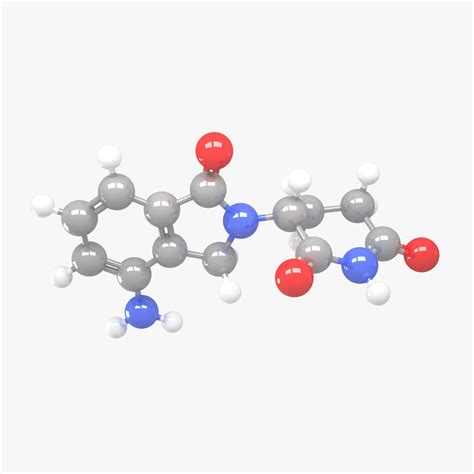 Modèle 3d De Lénalidomide Structure Moléculaire C13h13n3o3