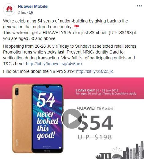 Huawei S Pore Will Sell Their Y Pro Smartphone At Only For Ages And Up From July