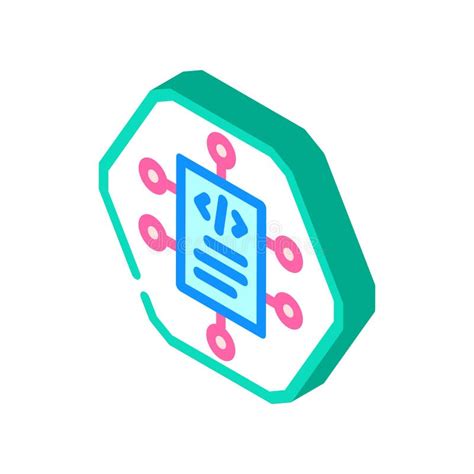 Source Code Management Isometric Icon Vector Illustration Stock Illustration Illustration Of