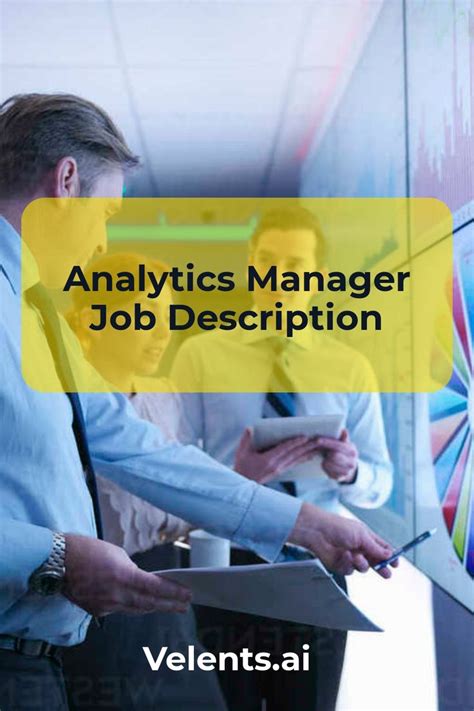 analytics manager job description