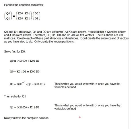 How To Solve The Matrix Equation PTC Community