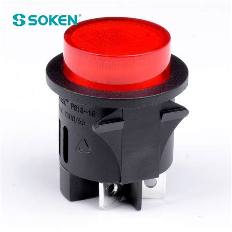 Led Push Button Switch In Red Green Orange China Ningbo Master Soken Electrical