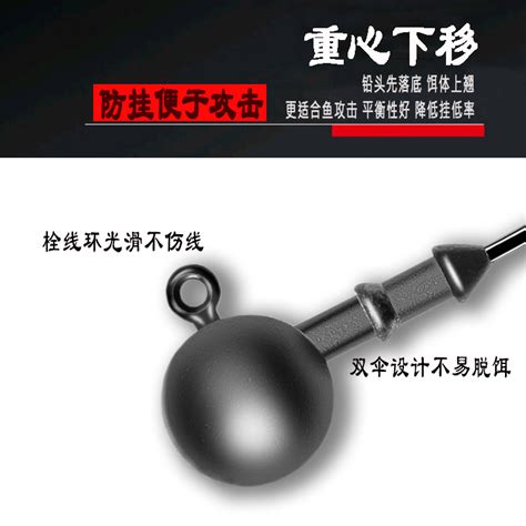 Lurebaby路亚宝贝防挂加强狼牙血槽铅头钩路亚软虫T尾卷尾路亚钩 虎窝淘