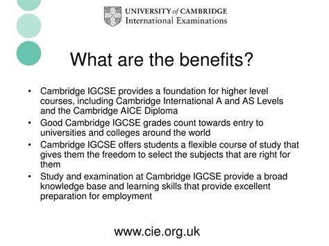 PPT Cambridge IGCSE PowerPoint Presentation Free Download ID 4138984