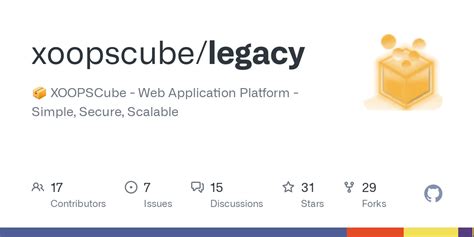 Github Xoopscubelegacy ⚠️ Merged To Xcl 📦 Xoops Cube Legacy Backwards Compatibility