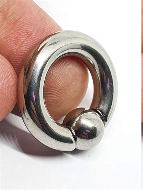 Prince Albert Piercing Easy Fit Heavy Gauge Bcr 30mm 0g 8mm Cbr 12mm