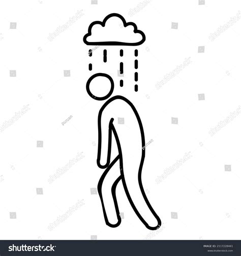 정신 건강 아이콘 우울증 손으로 그린 스톡 벡터로열티 프리 2117228441 Shutterstock