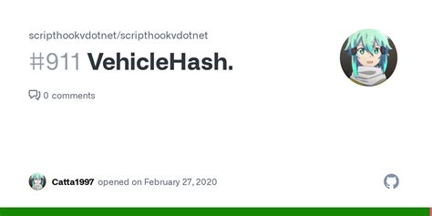Vehiclehash · Issue 911 · Scripthookvdotnetscripthookvdotnet · Github