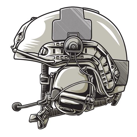 Design Tactical Helmet Military 12968704 Vector Art At Vecteezy