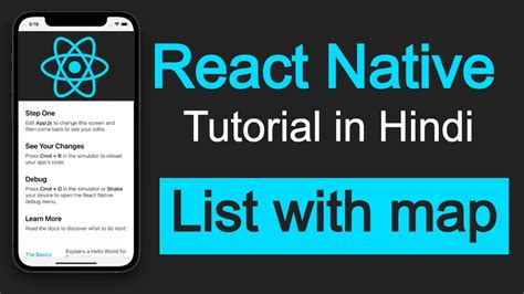 React Native Tutorial In Hindi 15 List With Map Function Without Flatlist Youtube