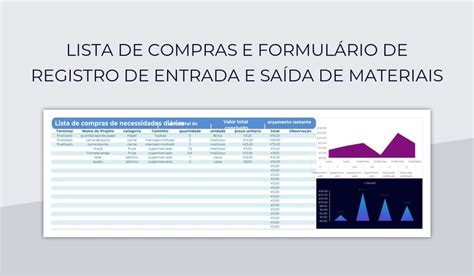Modelos De Planilhas Lista De Compra Para Microsoft Excel E Planilhas